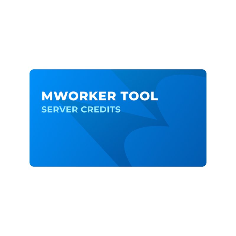 MWorker Tool Server Credits - All Spares
