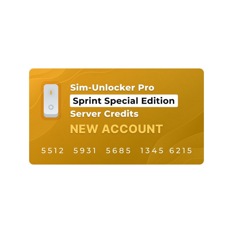 Sim-Unlocker Pro Sprint Special Edition Server Credits (New Account ...
