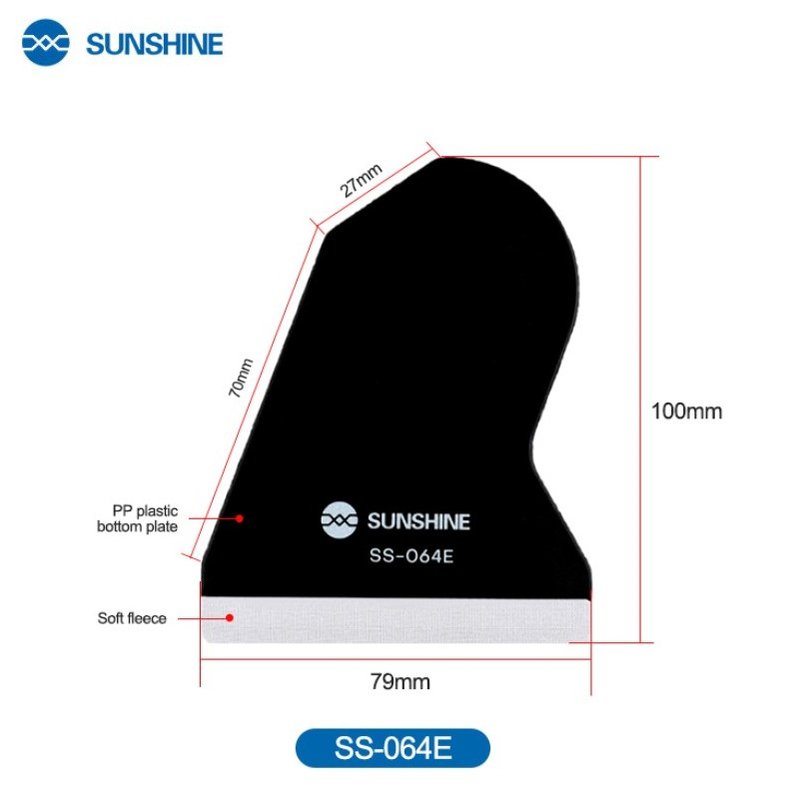 Spudger Sunshine SS-064E, (for film gluing, 79 mm, plastic, black ...