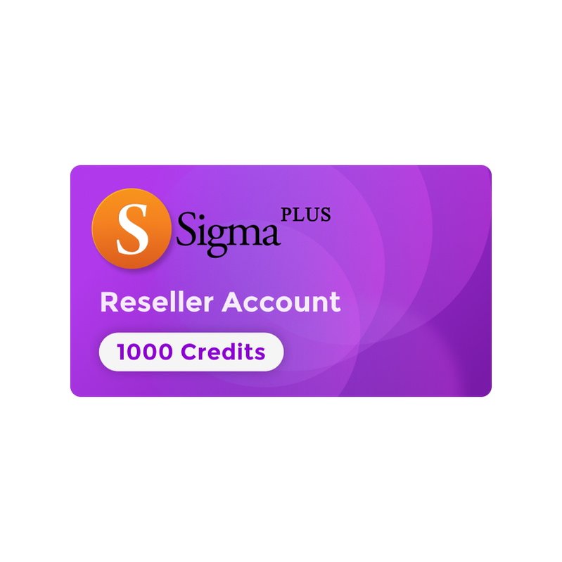 Sigma Plus 1000 Credits for Reseller Account - GsmServer